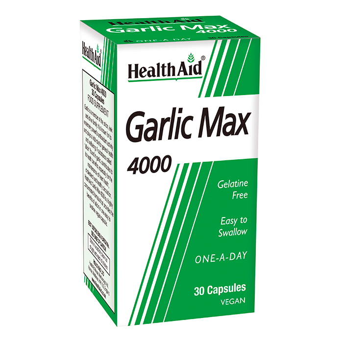 HEALTH AID GARLIC MAX 400MG 30 CAPSULES – Al Marwa Pharmacy Qatar