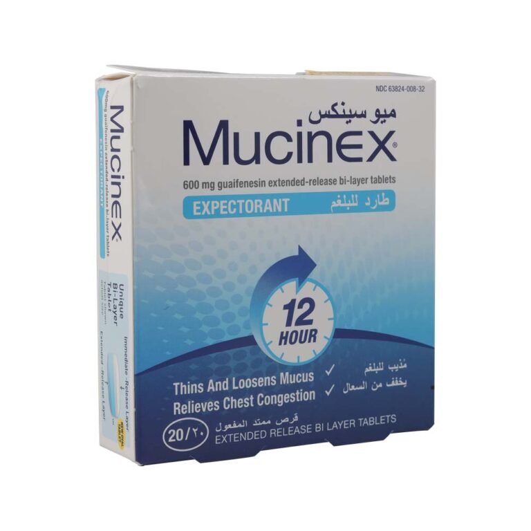MUCINEX EXPECTORANT TAB 1X20’S – Al Marwa Pharmacy Qatar